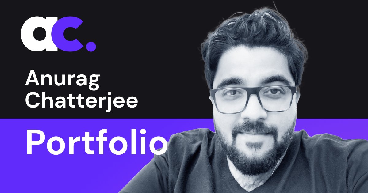 Design Portfolio | Anurag Chatterjee